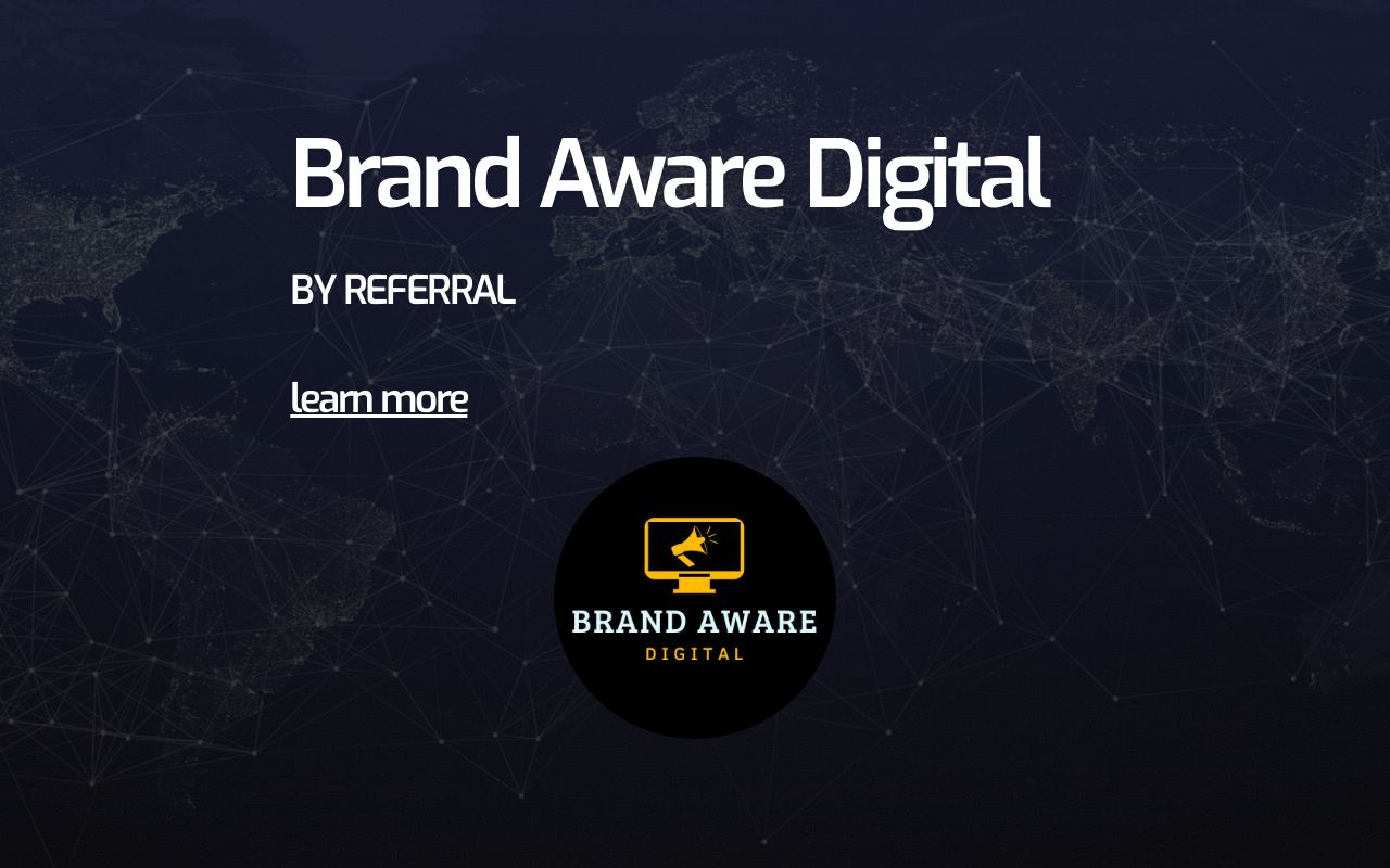 Brand Aware Digital website